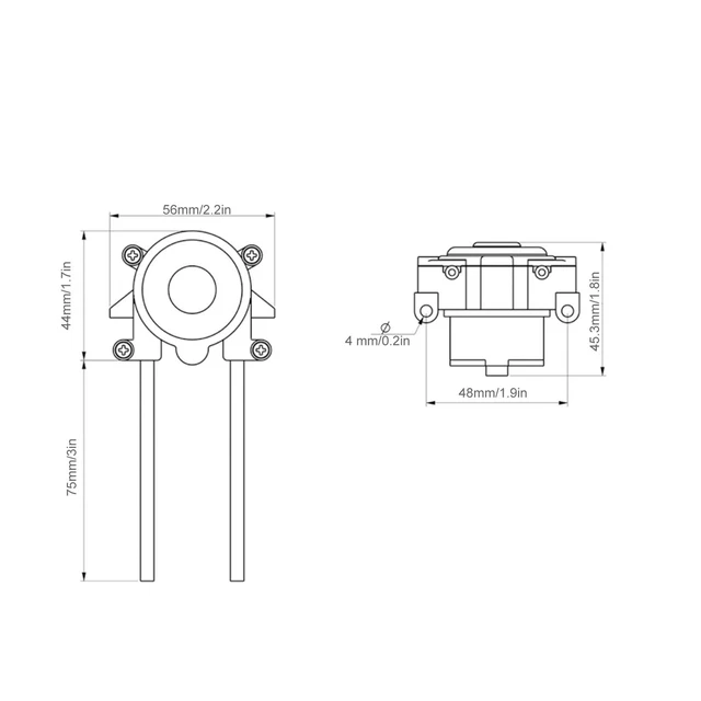 PERISTALTIC PUMP RATED Head 3 Meters Mini Household Automatic Mute DC ...