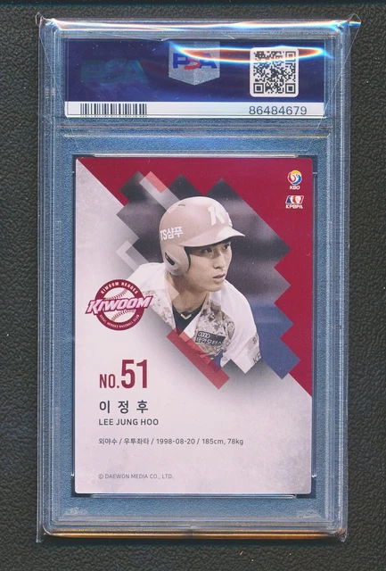 2019 SCC PREMIUM Jung-Hoo Lee Facsimile Signature Korean Baseball PSA 9 3G EUR 14,42 - PicClick IT