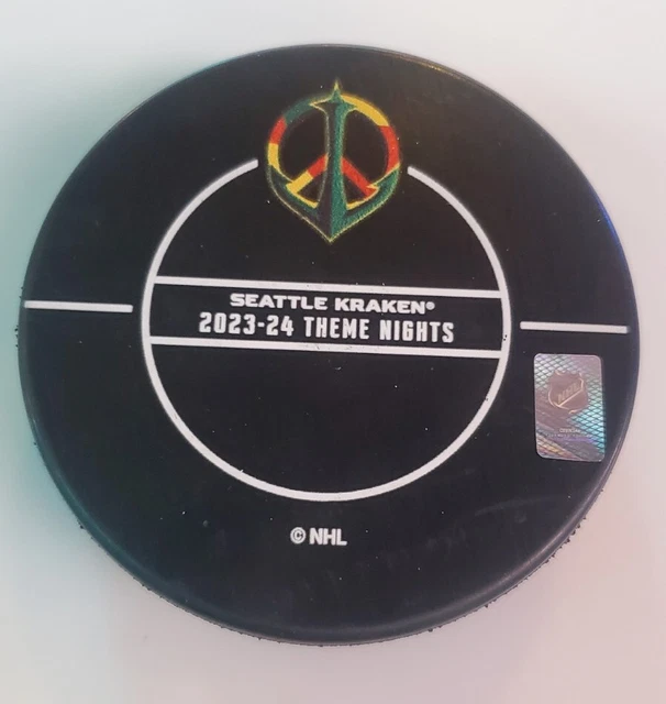 SEATTLE KRAKEN 2024 Black Hockey History Puck 2/26/2024 $33.57 ...