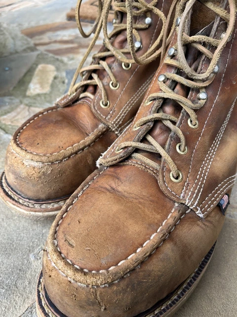 THOROGOOD MAXWEAR STEEL TOE Men's Leather Moc Toe Work Boots 10.5 £87. ...