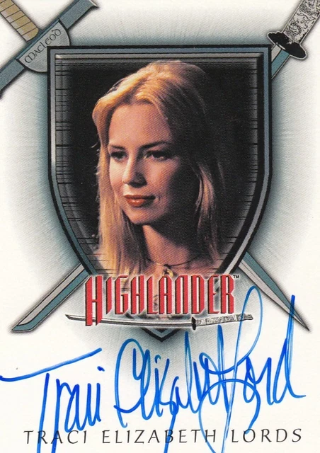 THE COMPLETE HIGHLANDER Traci Elizabeth Lords as Greta A5 Auto Card £69 ...
