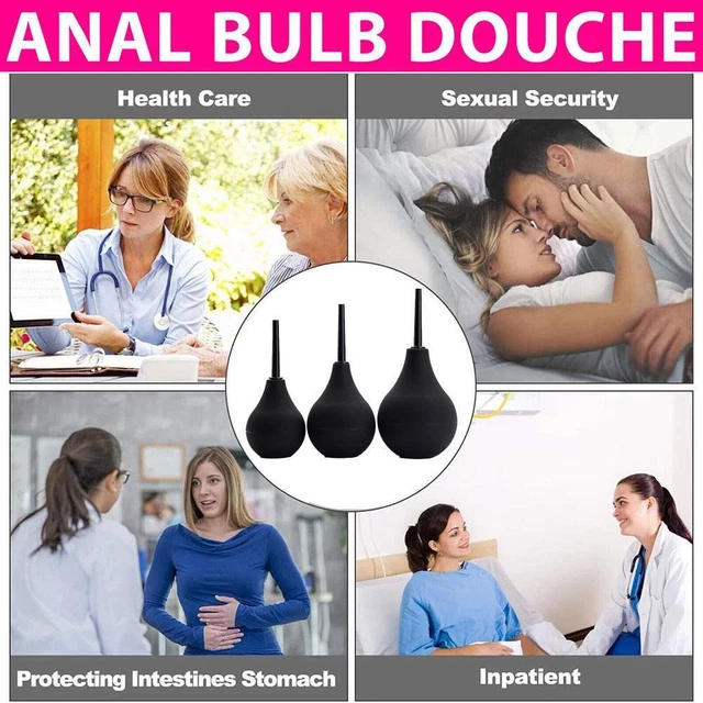 ENEMA BULB DOUCHE Vaginal Syringe Enema Bulb Douche Rectal Cleaners ...