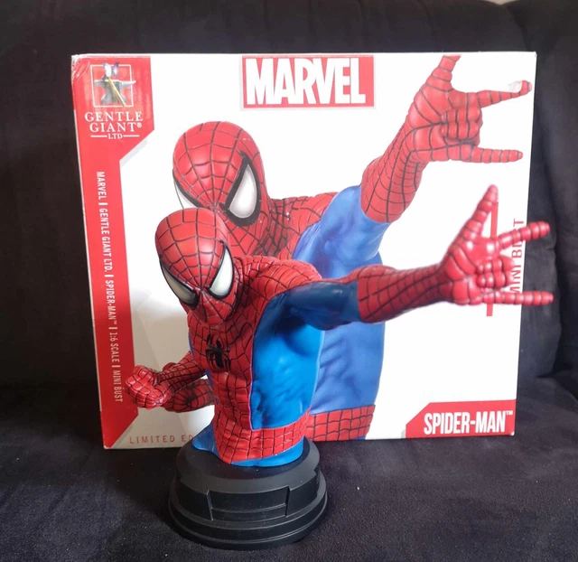 MARVEL GENTLE GIANT GG Spider-Man mini buste - bust ech. 1/6 #558/1200 ...