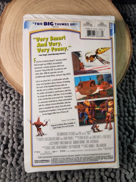 ANTZ (VHS 1999 Clamshell) Woody Allen, Sharon Stone, Gene Hackman ...