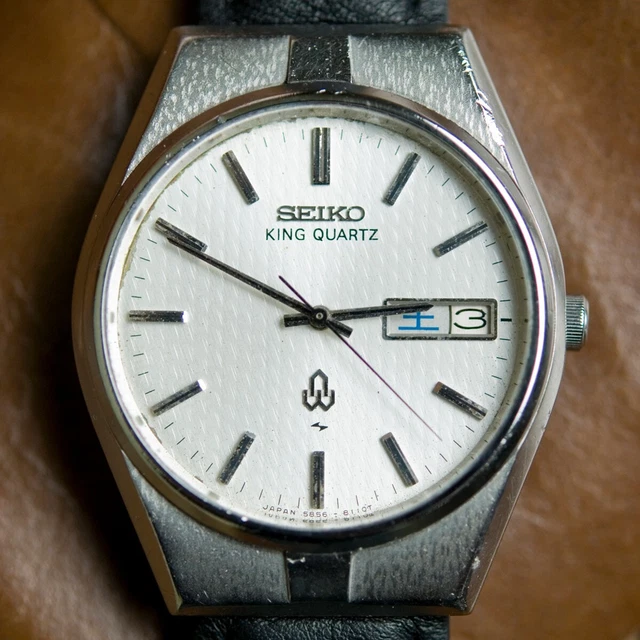 SEIKO KING QUARTZ 5856-8090 Day / Date Quartz Men's Watch in Excellent ...