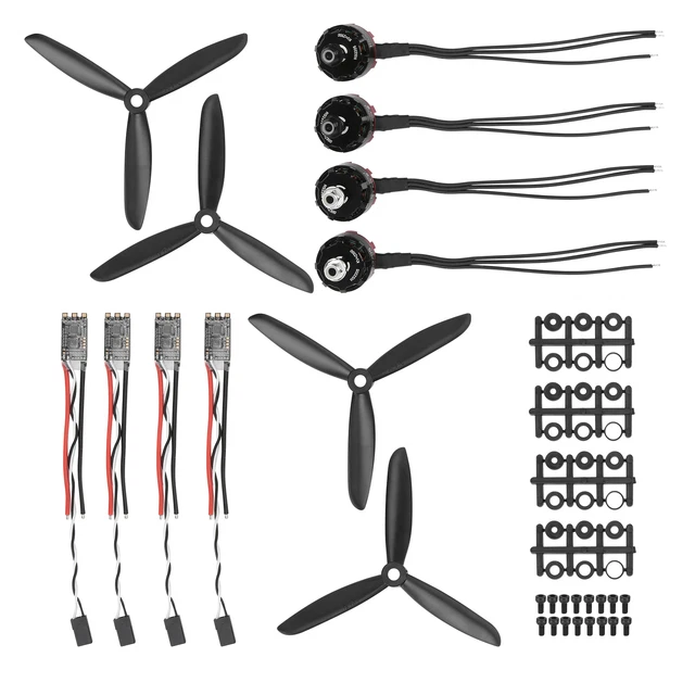 HOT 2205 2300 KV Aluminium Alloy CW+CCW Motor 20A Brushless ESC ...