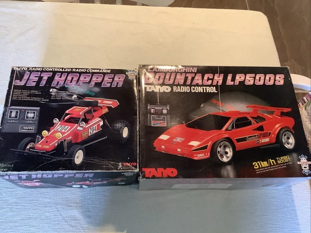 VINTAGE RC TAIYO Jet Hopper and Taiyo Lamborghini Countach Lp500s Boxed ...