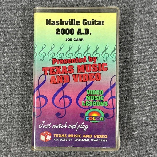 JOE CARR NASHVILLE Guitar 2000 A.D. VHS Lesson Book Texas Music Video ...
