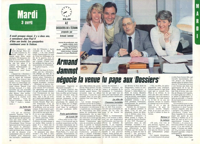 COUPURE DE PRESSE Clipping 1984 Armand Jammot (2 pages) EUR 5,00 - PicClick FR