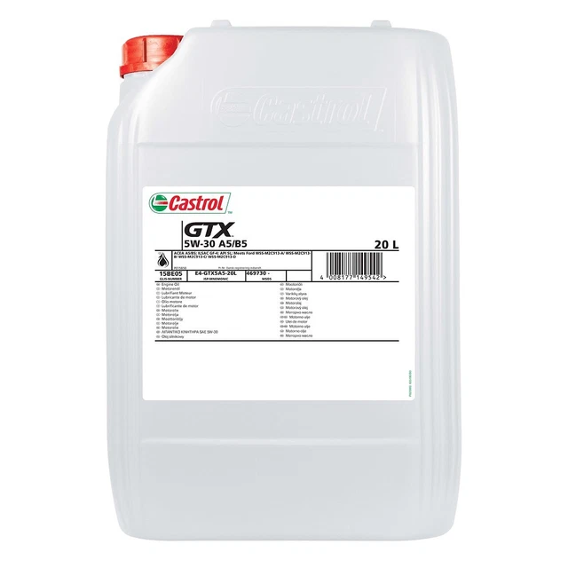 20 L LITER Castrol Gtx 5W-30 A5/B5 Motor-Öl Motoren-Öl EUR 155,30 ...