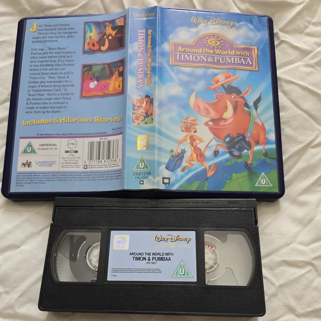 WALT DISNEY - Around The World with Timon & Pumbaa - Video - VHS/PAL ...
