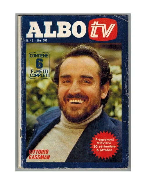ALBO INTREPIDO TV 1977 n. 40 Gasman Hepburn Claudio Baglioni EUR 3,50 ...