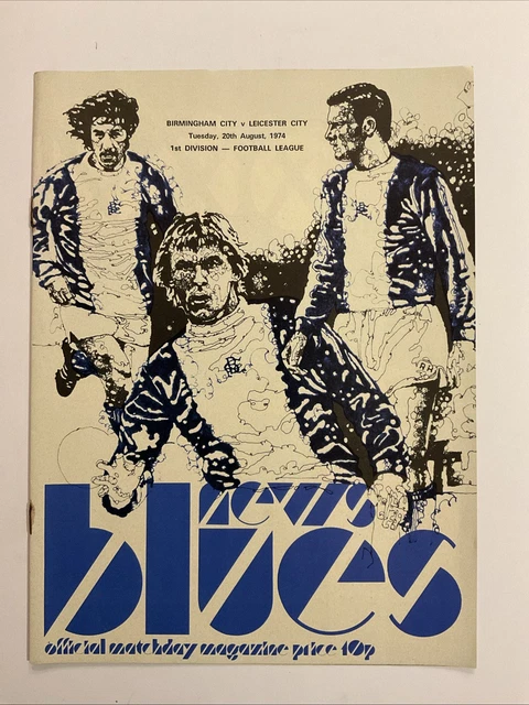 BIRMINGHAM CITY V Leicester City, 20th August 1974 £1.50 - PicClick UK