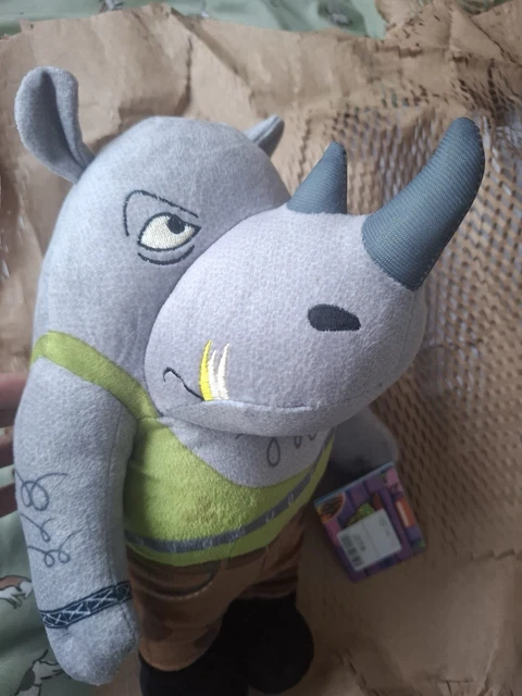 TEENAGE MUTANT NINJA Turtles - grey rocksteady plush Toy £8.93 ...