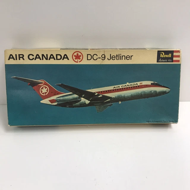 1966 REVELL AIR Canada DC-9 Jetliner Model Kit H248 $55.00 - PicClick CA