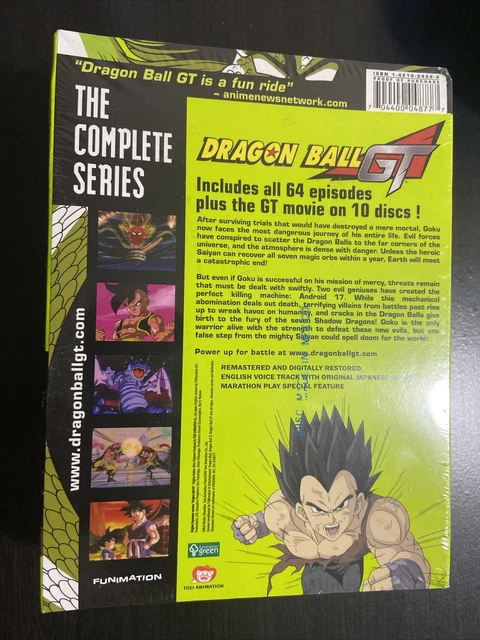 SEALED DRAGON BALL GT DVD Complete Series Funimation dragonball all 64 Episodes £15.69 - PicClick UK