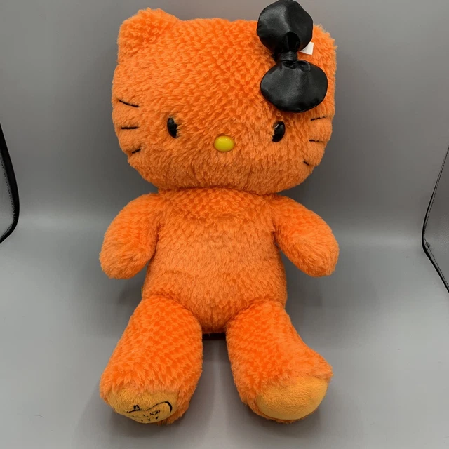 BUILD A BEAR Hello Kitty Sanrio 18" Orange Waffle Plush Soft Toy Cat ...