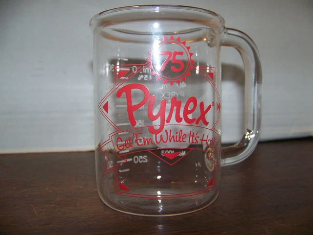 RARE PYREX CORNING Glass 400mL lab Coffee Mug Beaker Measuring CUP $45. ...