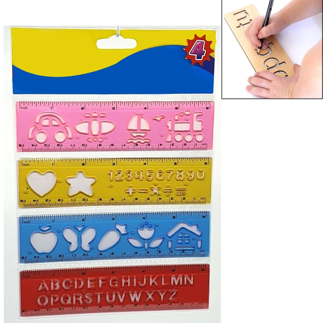 LETTERING STENCIL SET Upper Lower Case Alphabet Number Kids Craft Set UK £3.69 - PicClick UK