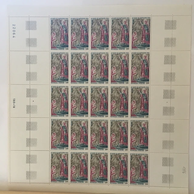 TIMBRES/STAMP FRANCE FEUILLE complète Sheet du N° 1776 x 25 Neuf ** Luxe MNH EUR 5,00 - PicClick FR