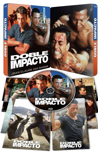 DOUBLE IMPACT BLU ray Steelbook special editionimport van damme £57.87 ...