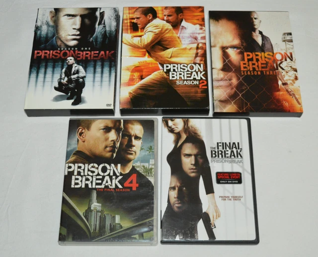 PRISON BREAK COMPLETE TV Series on DVD Seasons 1-2-3-4 & Final Break ...