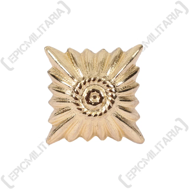 WW2 GERMAN OFFICER'S Premium Gold Rank Star Pip - Small - Military Army ...