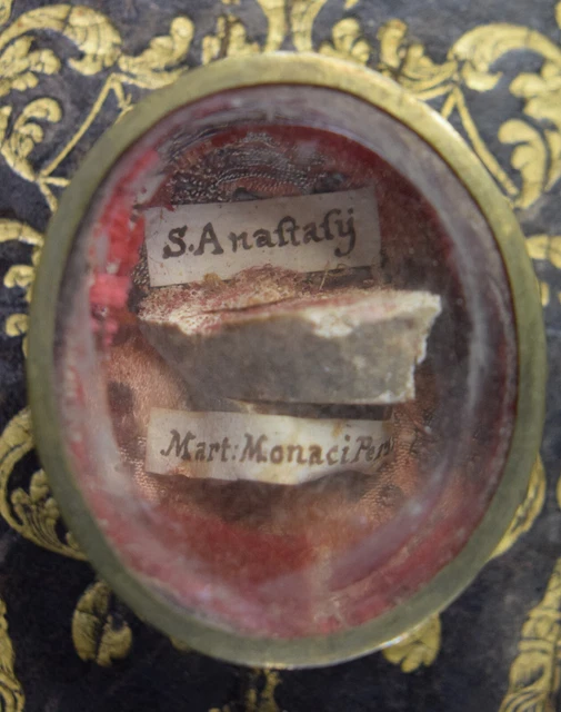 SHRINE RELICARIO RELIC reliquary reliquien ST ANASTASIUS MARTYR MONK of ...