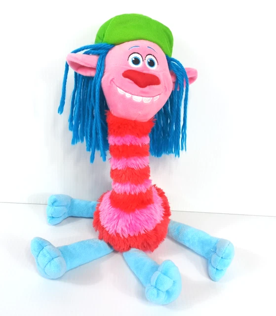 TROLLS DREAMWORKS COOPER Plush Long Neck Fluffy Teddy 17" Soft Toy Film ...