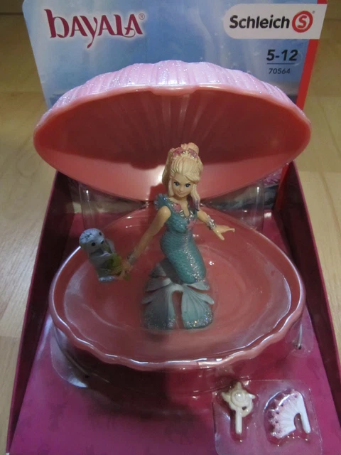 SCHLEICH 70564 BAYALA - Meerjungfrau mit Baby Robbe in Muschel NEU in O ...