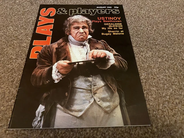 PLAYS AND PLAYERS Magazine 1983 Aug Peter Ustinov Geraldine Mcewan Rob ...