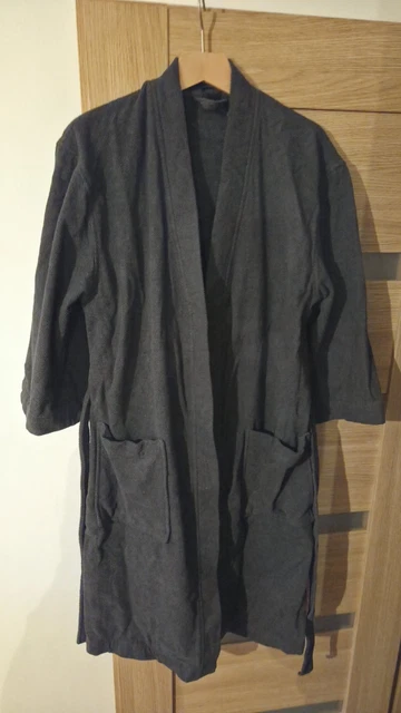 H&M GREY DRESSING gown in a soft, waffle-weave cotton blend For Man ...