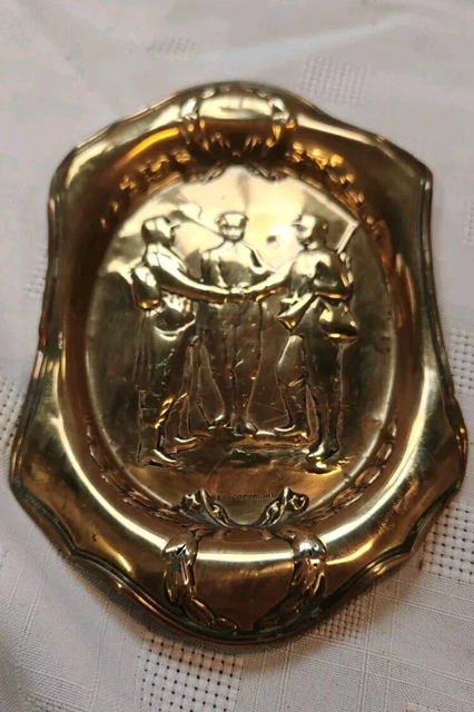 WW1 BRITISH ARMY Officers Brass Calling Card Tray or Dish £9.99 ...