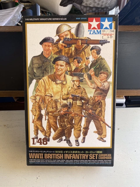TAMIYA WW2 INFANTRY Model Army Military Soldiers Kit British Infantry ...