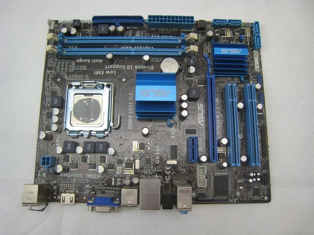 ASUS LGA 775 Intel Micro ATX Desktop Motherboard DDR3 P5G41T-M P5G41TM ...