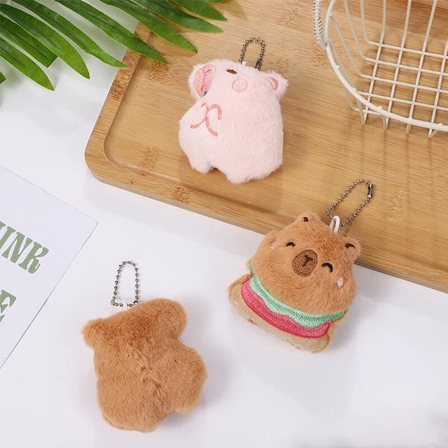 CUTE CAPYBARA PLUSH Pendant Cartoon Capybara Stuffed Doll Keychain Car ...