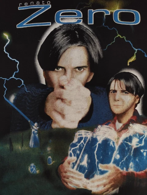 VINTAGE 1998 RENATO ZERO AmoredopoAmore" Ita Singer Rare Shirt Rock Pop ...