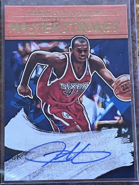 2022-23 COURT KINGS Jerry Stackhouse AUTO /75 Masterstrokes 76ers SSP ...