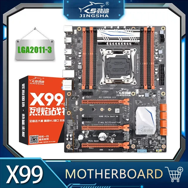 JINGSHA X99 MOTHERBOARD LGA 2011-3 Mainboard with Quad Channel DDR3 up ...