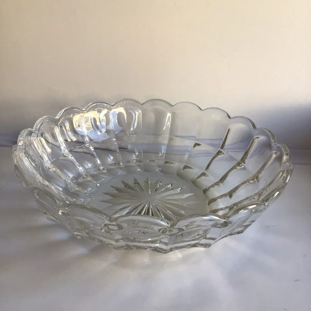 VINTAGE JACOBEAN REGD glass fruit bowl, £19.96 - PicClick UK