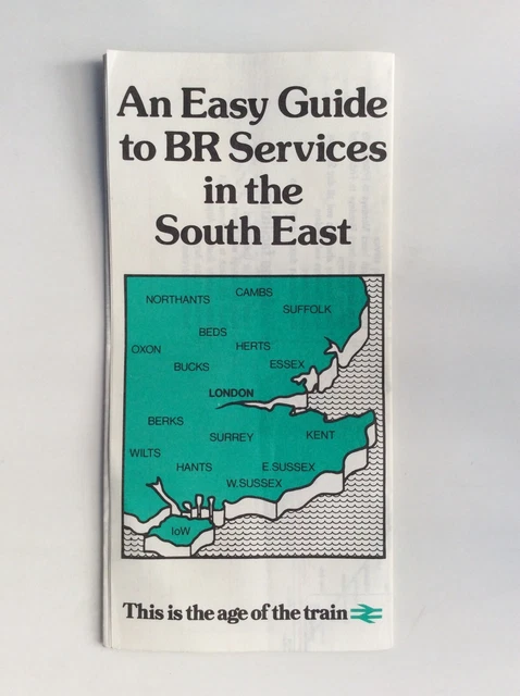 RAILWAY MAP - An Easy Guide to BR Services in the South East - P455 ...