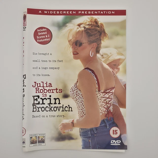 ERIN BROCKOVICH DVD (2023) Julia Roberts, Soderbergh (DIR) cert 15 (C16 ...