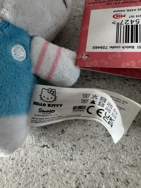 OFFICIAL HELLO KITTY Clip On Plush Soft Toy Tagged Sanrio Keyring £7.99 ...