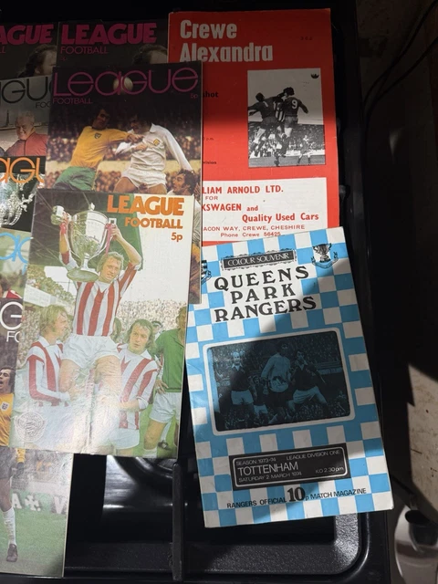 FOOTBALL PROGRAMMES 1970’S Reading, QPR, Millwall Palace V Man Utd And ...