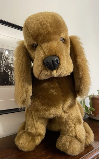 LARGE TOY DOG Golden Cocker Spaniel Plush Toy. Excellent Condition 17 ...
