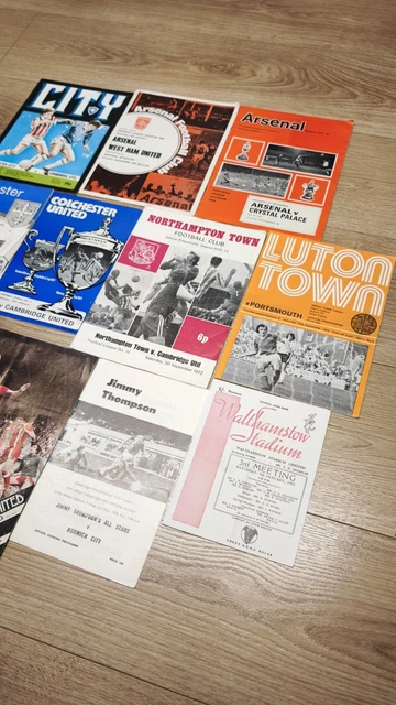 VINTAGE FOOTBALL PROGRAMMES 1970's Assortment £8.66 - PicClick UK