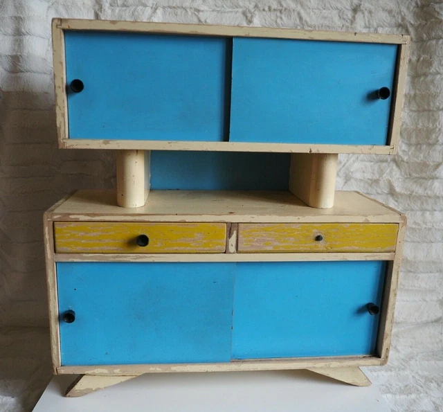 ANCIEN MEUBLE DE poupées cuisine des Années 50 - 60 (766) EUR 32,00 - PicClick FR