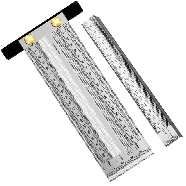 FLEXIBLE CONVENIENT T-RULER Office Architect Equipments Tenon Scale ...