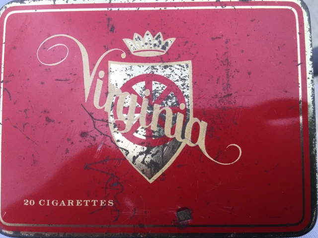VERY RARE VINTAGE Pure Virginia 20 Cigarettes Tin with Spark Igniter ...