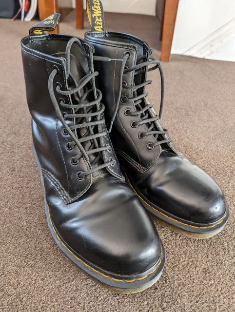 DR MARTENS GENUINE Original Dm Boots Size 10 Doc Martin Martins £93.00 ...